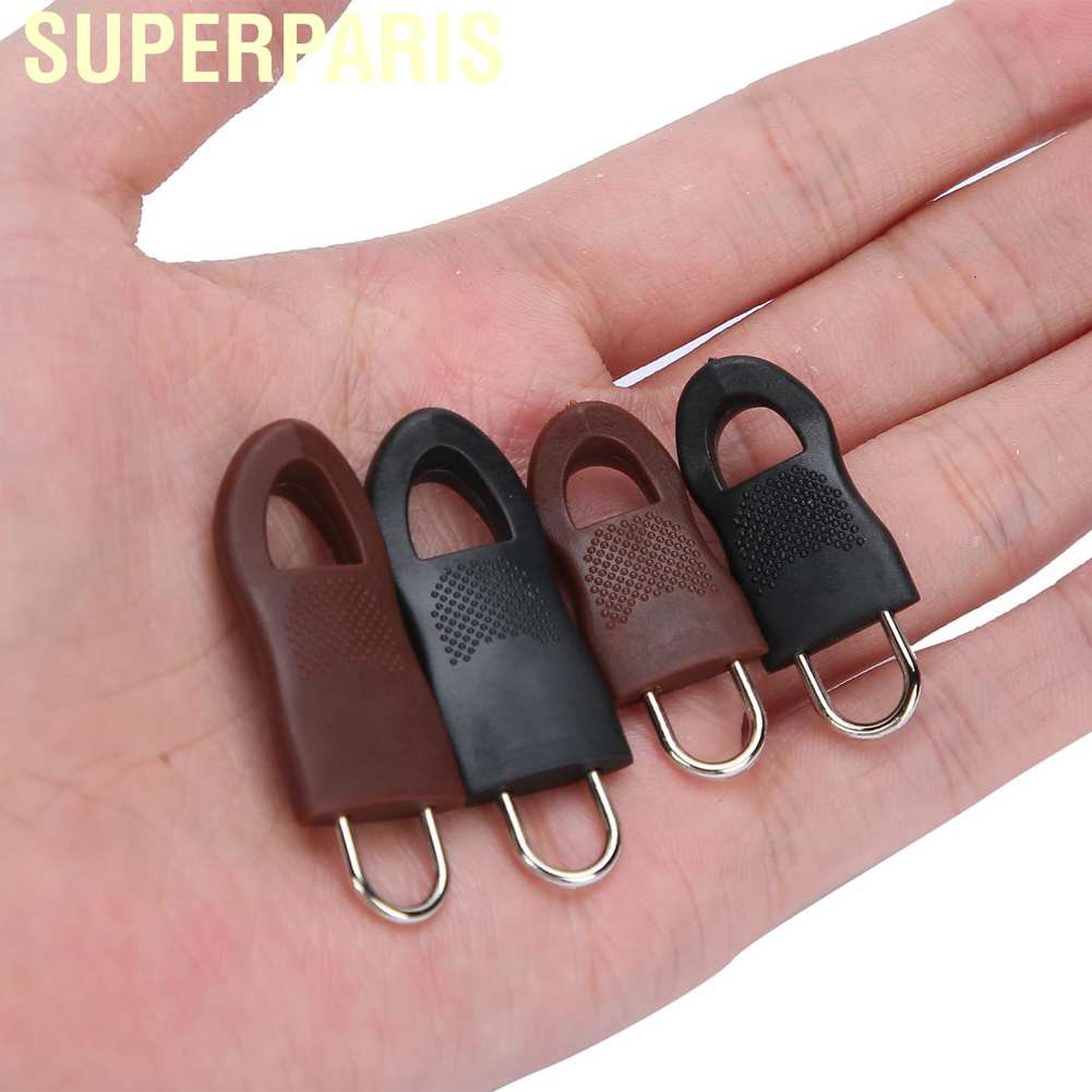 Superparis Detachable Zipper Pull Tag Kit Rubber Fixer Puller Tab Bag ...