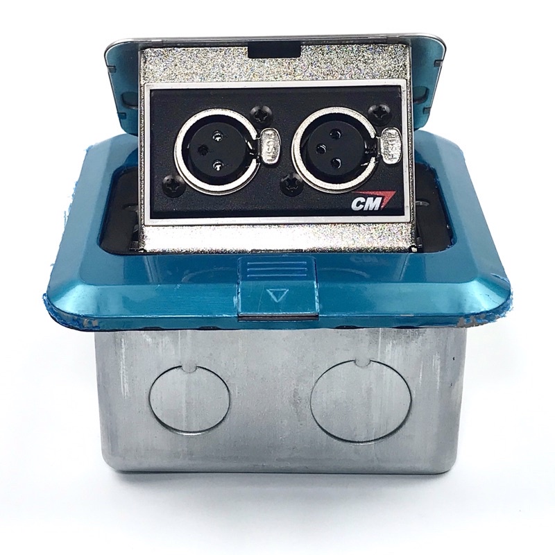 Audio Inlet / Outlet Pop Up Floorbox Microphone With XLR Female , 2 ...