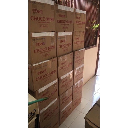 พร้อมส่ง 1 กล่องเล็กdelfi choco mini pepermintassorted ชอคโกแลตมิ้น ขนม ...