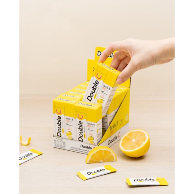 ผงดับเบิ้ลซี วิตามินซี Double C Vitamin C แบบผง กลิ่นเลมอน - bearnan ...