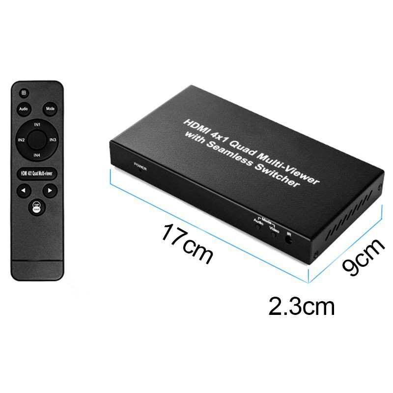 Hdmi 4 Input 1 Output 1080P 60Hz Quad Multi-Viewer With Seamless Switc ...