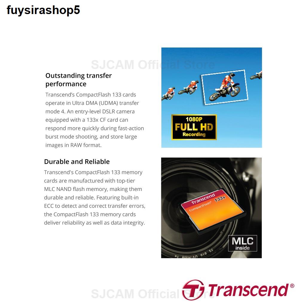 จัดส่งกรุงเทพฯจัดส่งเฉพาะจุดTranscend CompactFlash CF Card 2GB 133x (TS2GCF133) ความเร็ว อ่าน up ...