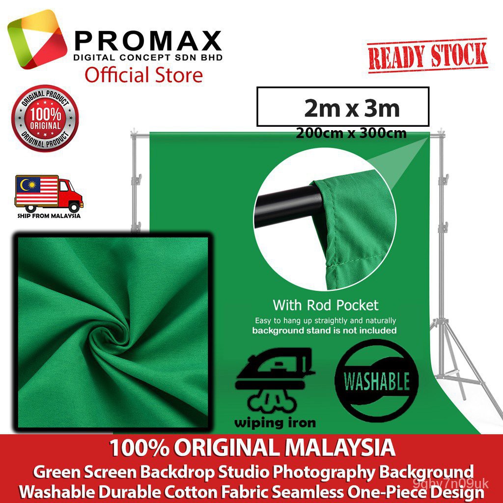 rlhv 2x3m 3x3m Green Screen Black White 200300cm Washable Cotton Fabric ...
