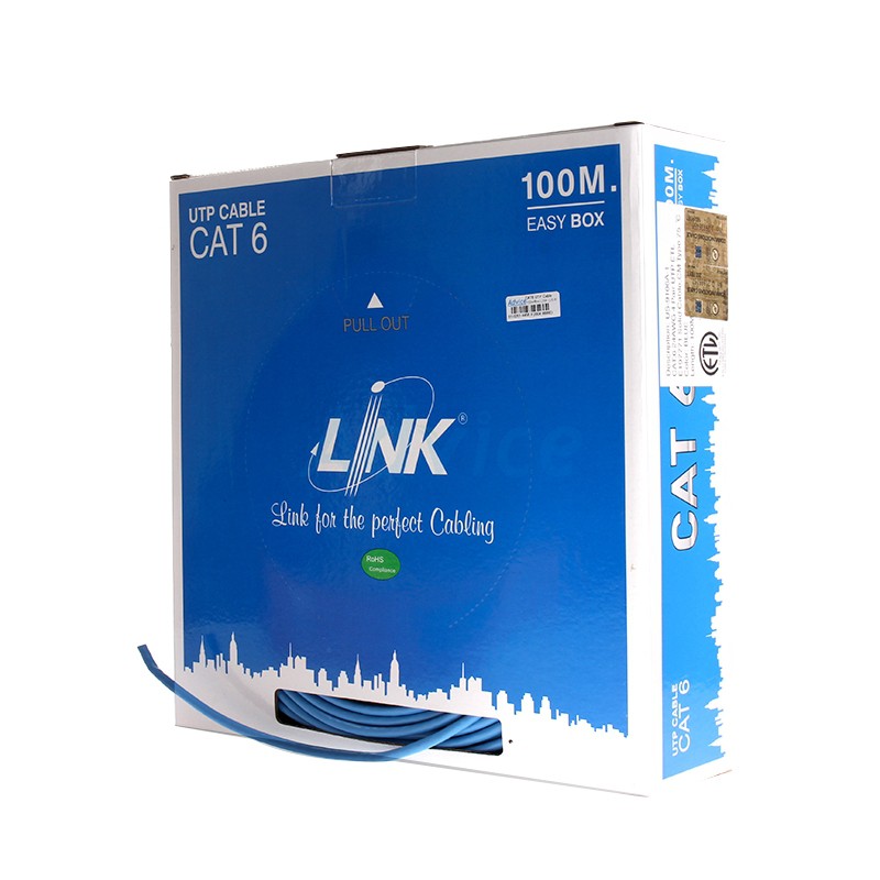 สายแลน LINK (US-9106OUT-1) CAT6 UTP Cable (100mBox) Outdoor Original ...