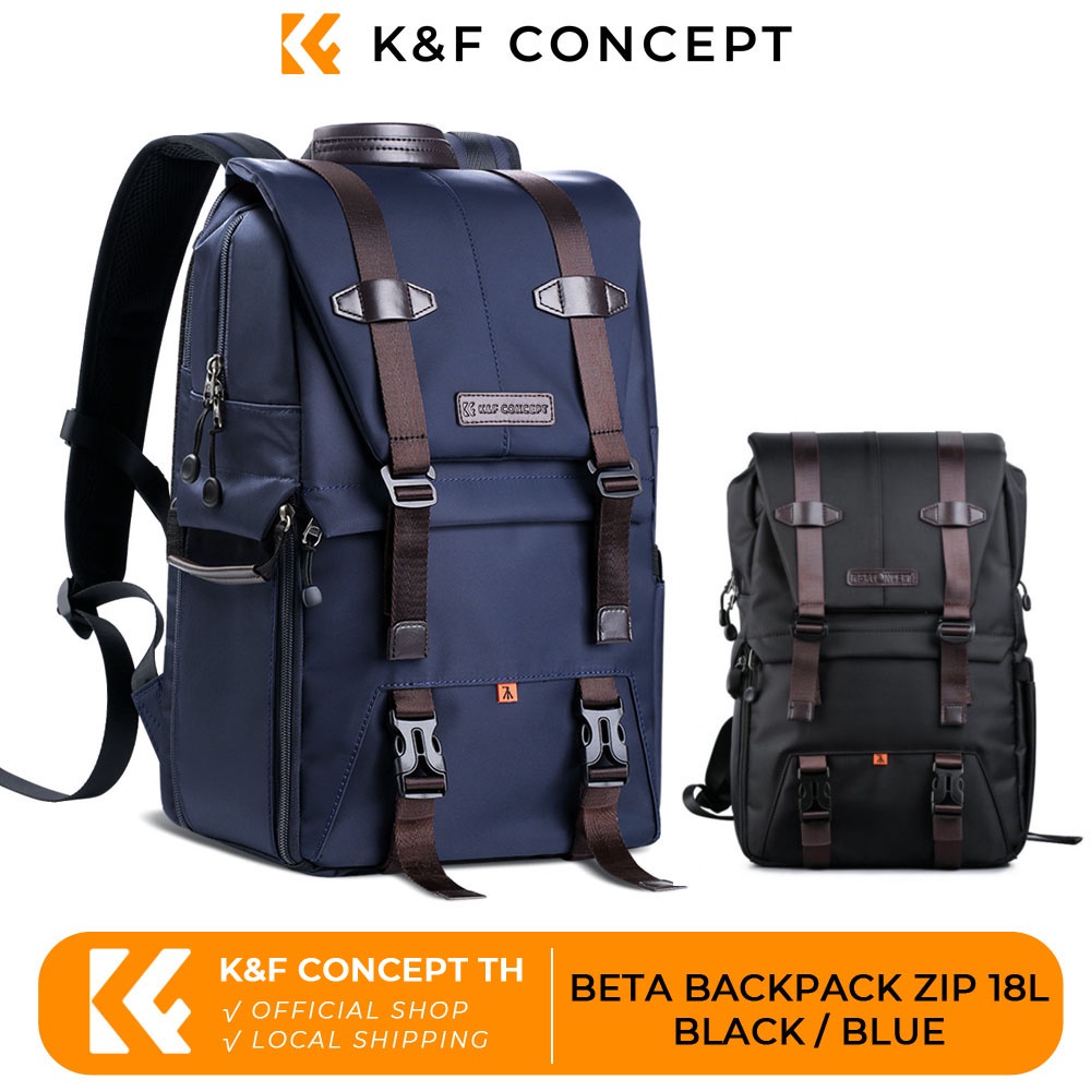 KF Concept Beta Backpack Zip 18L Blue Black For Waterproof Travel ...