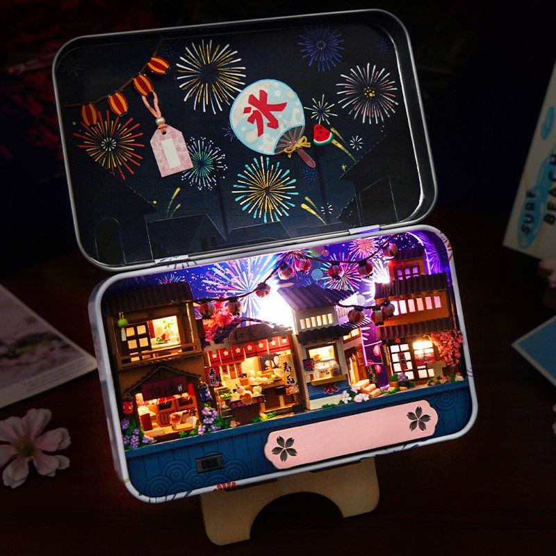 diy hut handmade box theater assembly model บ้านหลังเล็ก ของขวัญวันเกิด ...