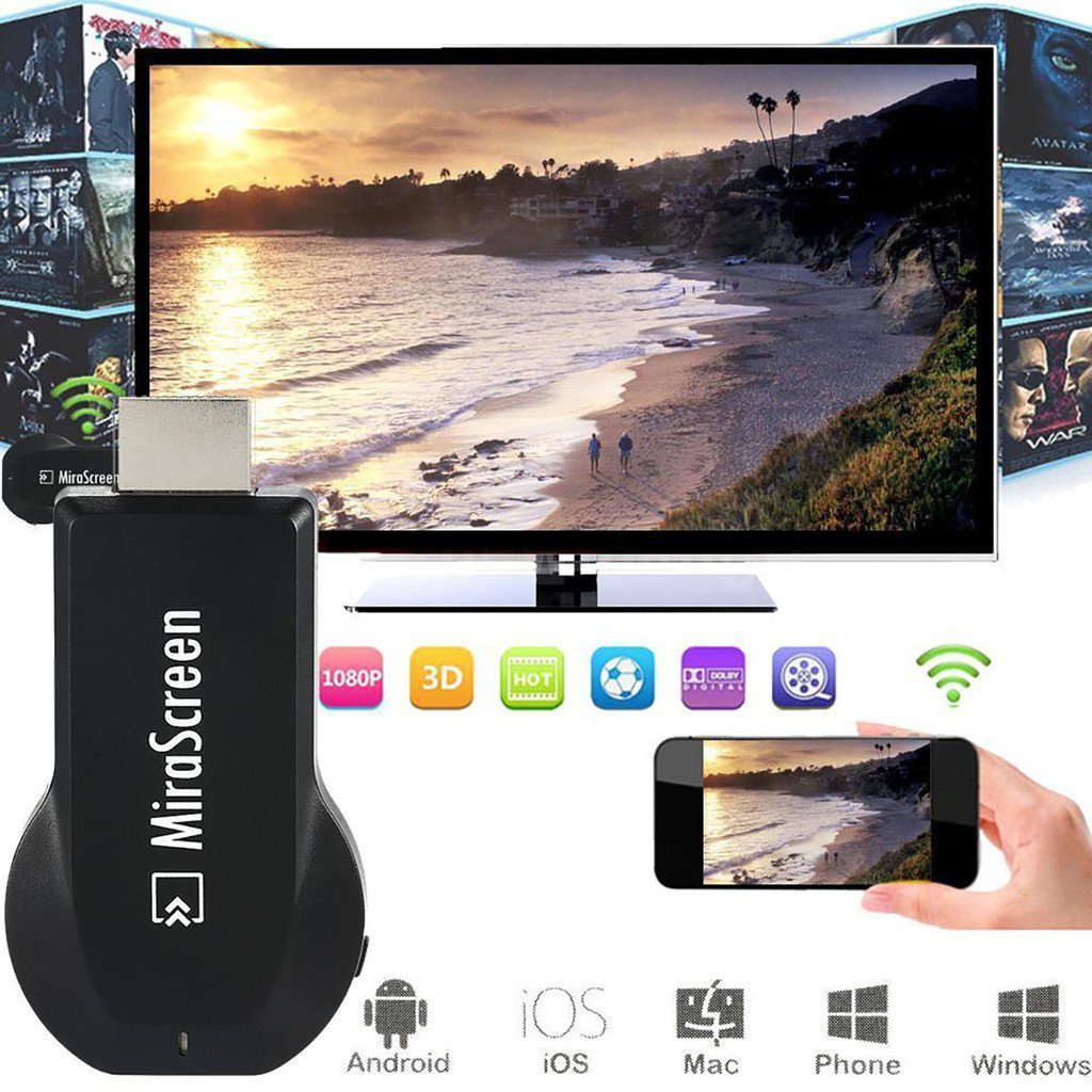 Mirascreen Dongle 1080P Media Player DLAN Air Play For Tablet ...