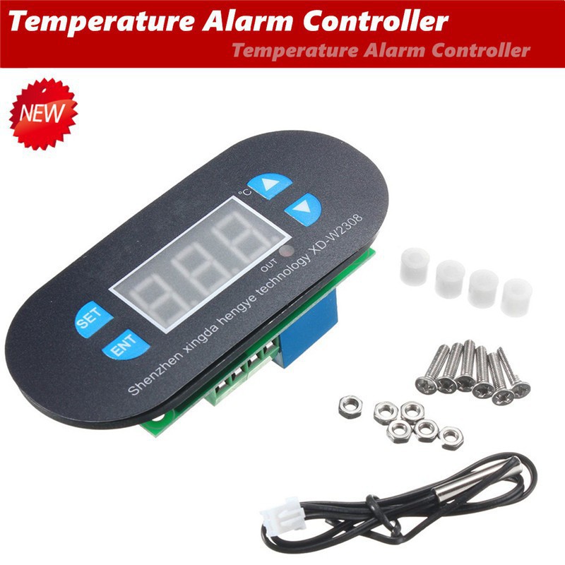 New Stock★★★★DC อุปกรณ์ 12V Digital Thermostat Temperature Alarm ...