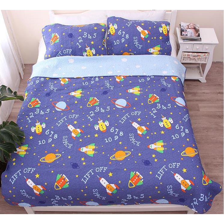 ชุดผ้าคลุมเตียงผ้าปักลายขนาด 3.5 ฟุต 003 - chuenchujai - ThaiPick