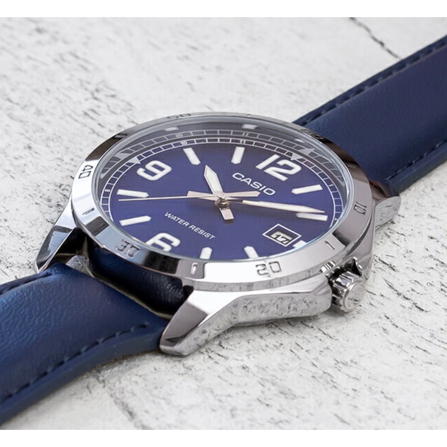 casio นาฬิกาผู้ชาย สายหนัง รุ่น MTP-V004 : MTP-V004L-2B คาสิโอ้ MTP ...