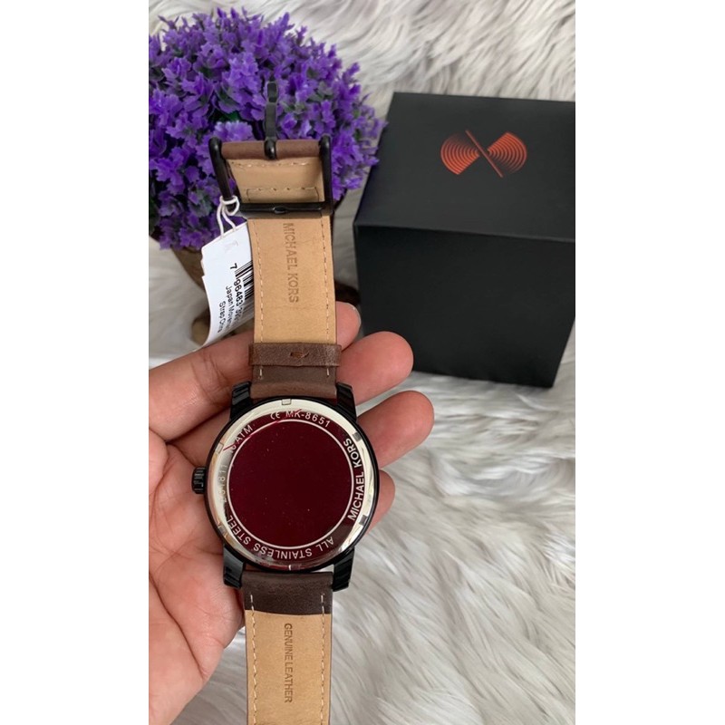 (ผ่อน0%) นาฬิกา Michael Kors Vonn Leather Watch MK8651 สายหนัง สีน้ำตาล ...