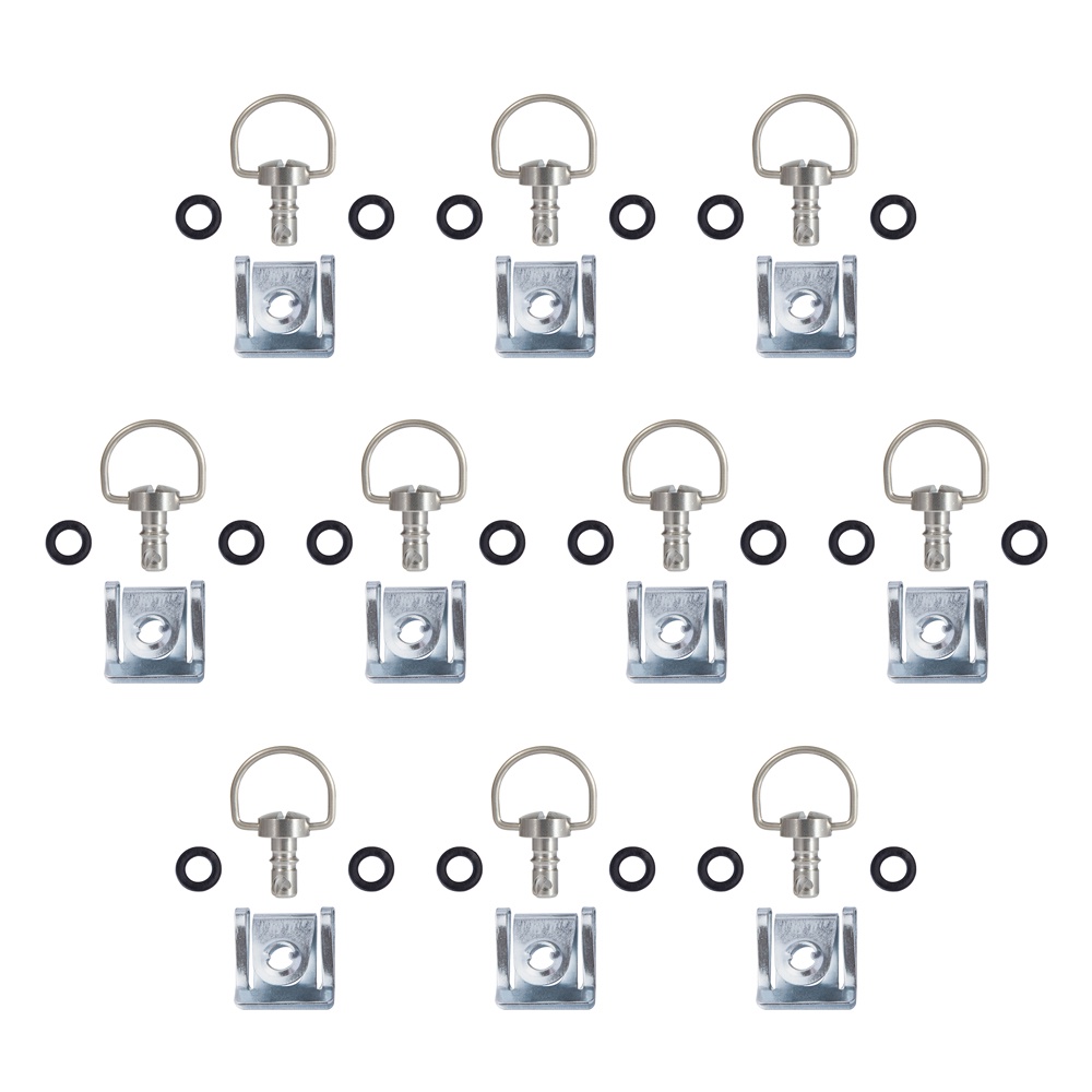 Stainless steel Motorcycle Fairing Fasteners Quick Release D-RING 14 ...