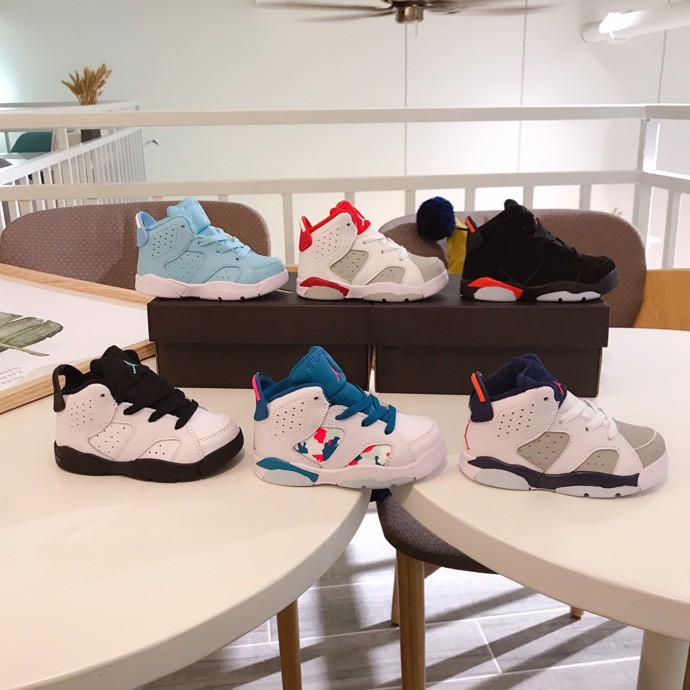 *สินค้าพร้อมส่ง* Air Jordan 6 Baby รองเท้าเด็ก รองเท้ากีฬา รองเท้า ...