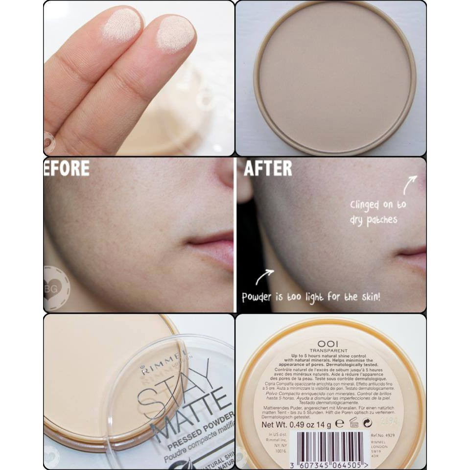 Rimmel Stay Matte Pressed Powder Transparent - beautyinfo - ThaiPick