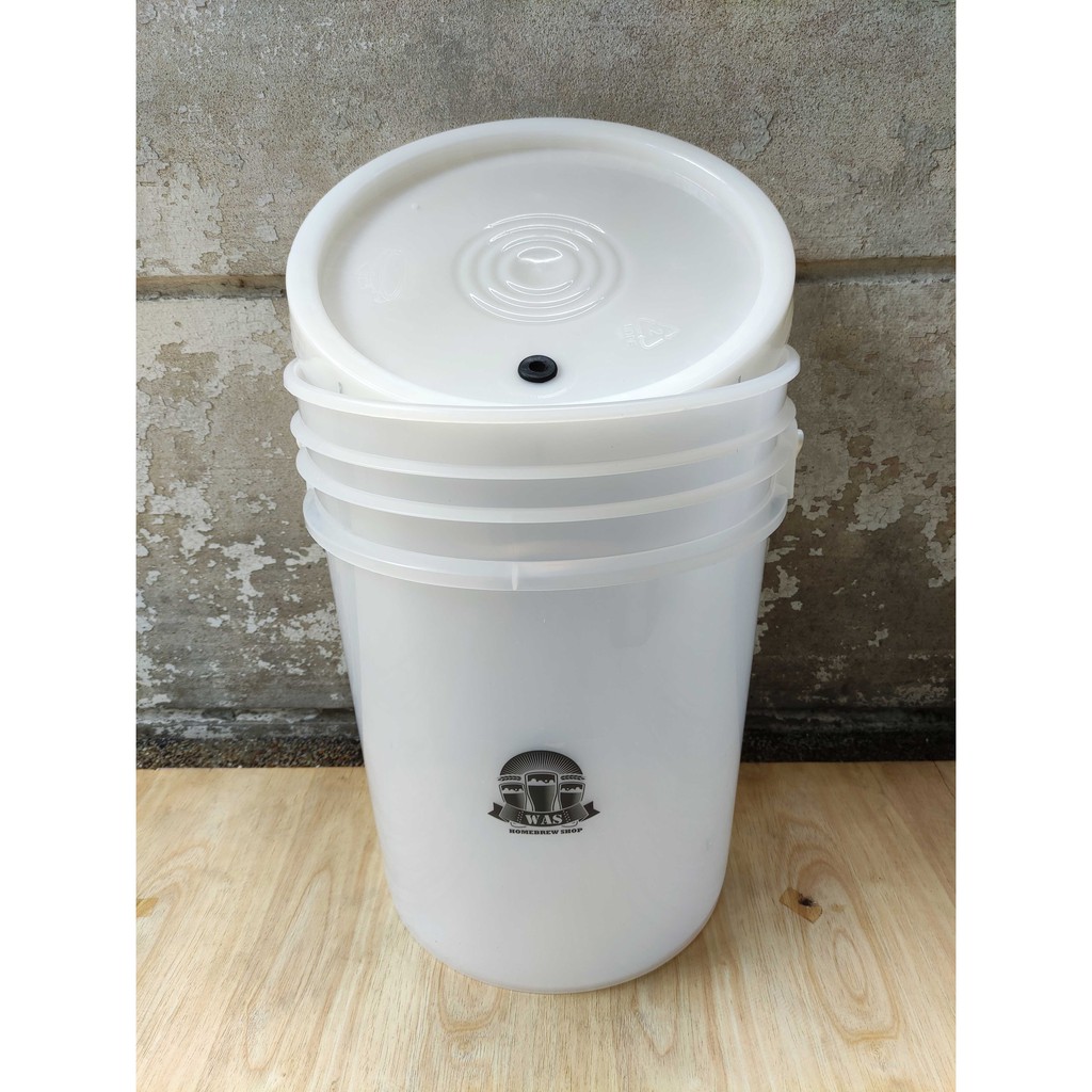 WAS Bucket 20L FoodGrade วอสถังหมักเบียร์ ฟู้ดเกรด จุ 20 ลิตร | Shopee ...