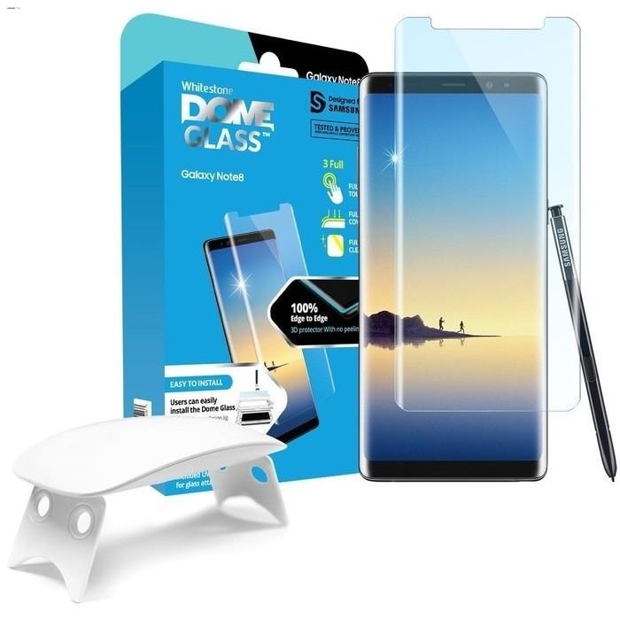Original Whitestone Dome Full Adhesive Tempered Glass Galaxy Note 8 ...
