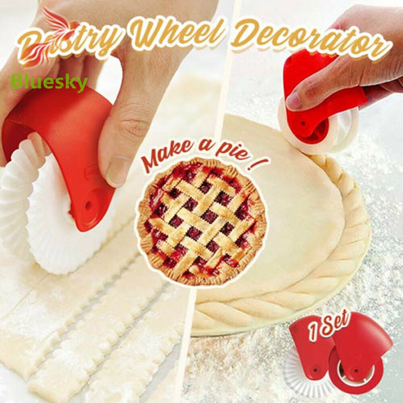Pastry Wheel Decorator Cutter for Pie Crust Pasta Puff Pastry Fondant ...