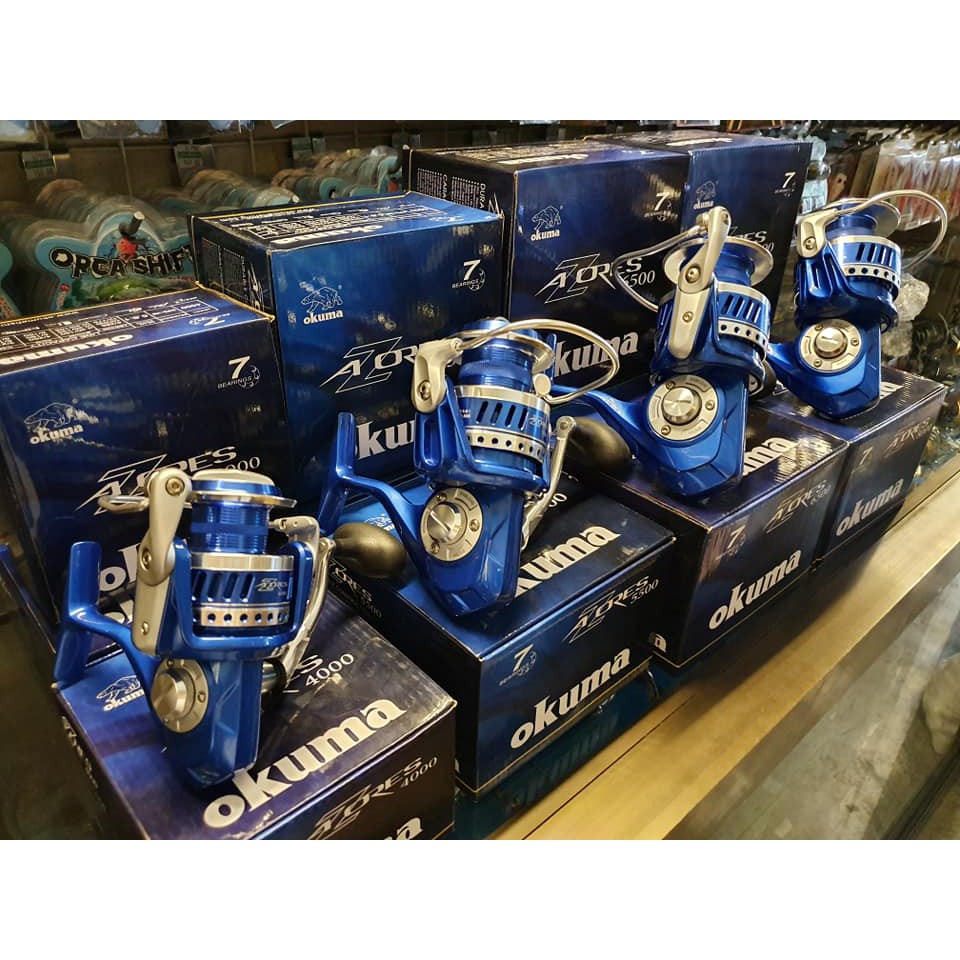 รอก Okuma AZORES BLUE 4000550065008000 รอกทะเล อัดสวาย อัดบึก ขายดีทุก ...
