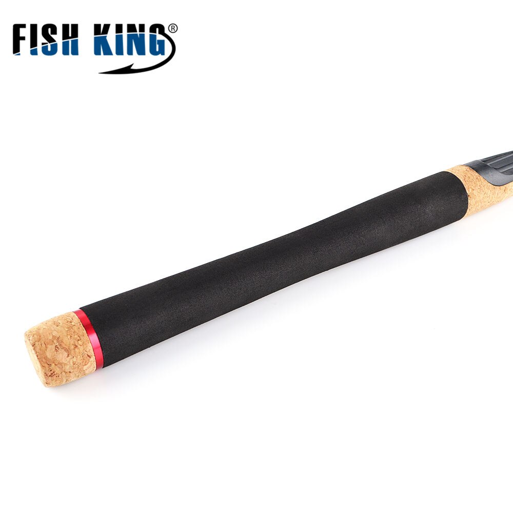 FISH KING Carbon Soft Lure Fishing Rod MH 2.1M to 2.7M 4 Section Lure ...