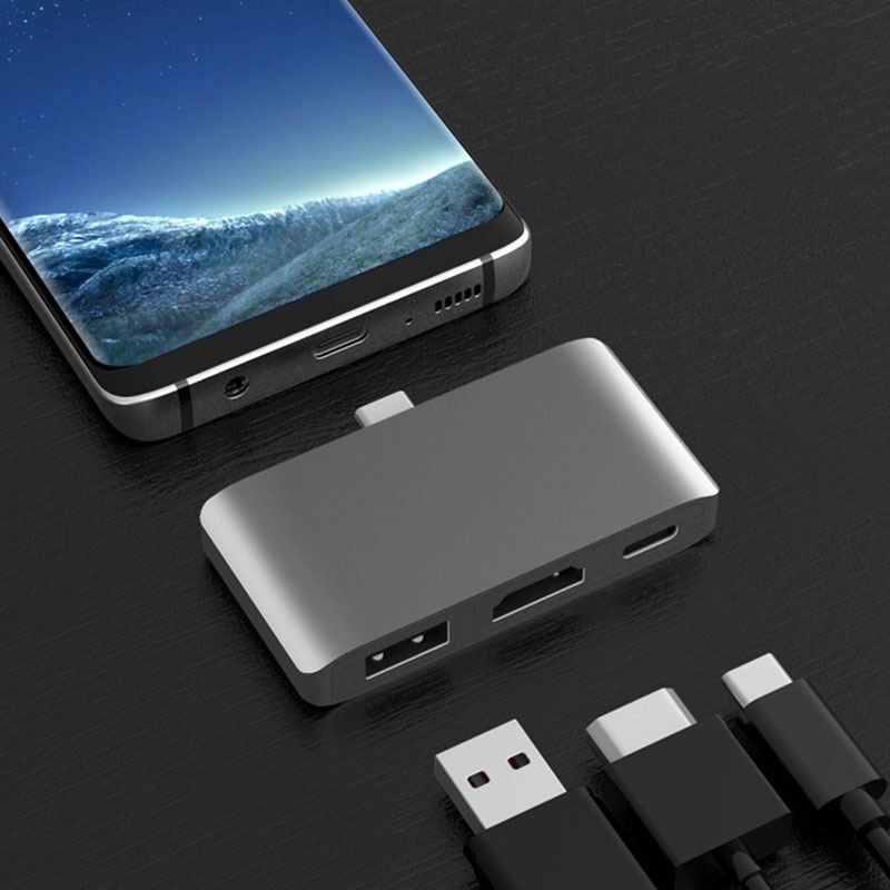 Usb C Hub To Hdmi 4k Dex Mode สําหรับ Samsung Galaxy S 8 / S9 Nintend ...