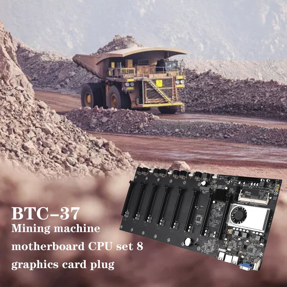 BTC-37 เมนบอร์ด CPU แบบ 8 ช่องเสียบการ์ด อินเทอร์เฟซแบบรวม ...