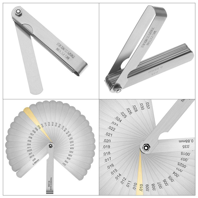 Luthier Tools Set wtih Guitar Neck Notched Straight Edge Feeler Gauge ...