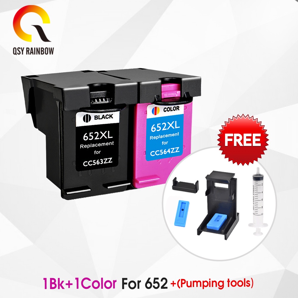 QSYRAINBOW 652XL ink cartridge replacement for hp652 HP 652 XL for HP ...