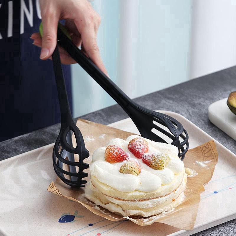hot 3 in 1 Egg Beater Nylon Food Tongs Egg Whisk Multifunctional Nylon ...