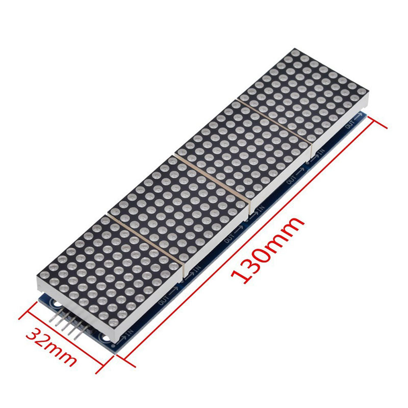 Max7219 Dot Matrix Module 4 In 1 Dot Matrix In One Display Module MCU ...