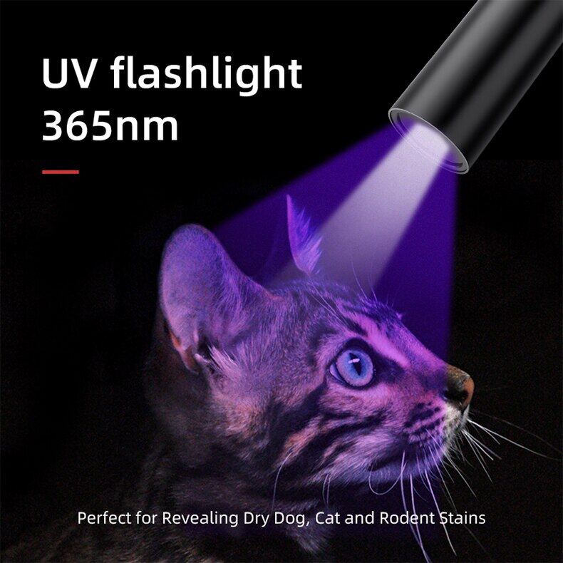 Superfire S11-H UV Mini LED ไฟฉาย 395nm อัลตราไวโอเลต โคมไฟมองไม่เห็น ...