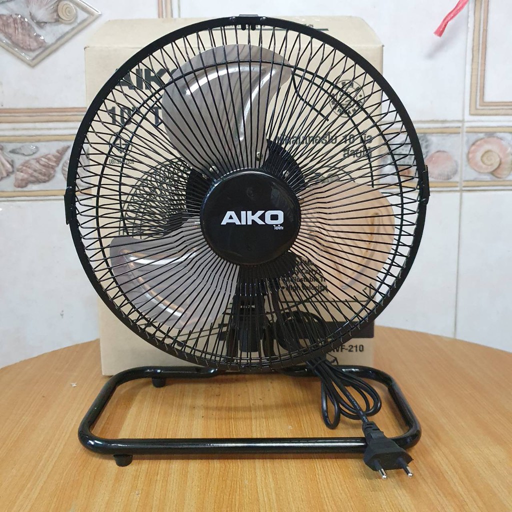 พัดลม AIKO 10 นิ้ว 12นิ้ว ใบพัดอลูมิเนียม (ส่ายได้) รุ่น AVF210 - tymeshop - ThaiPick