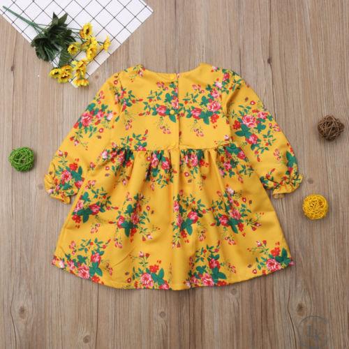Ttt-Cute ชุดเดรสสำหรับเด็กผู้หญิงลายดอกไม้ - littlekids.th - ThaiPick
