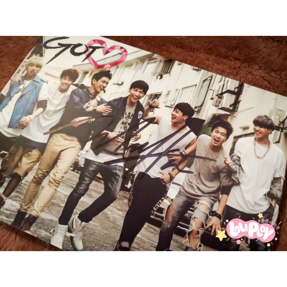 ส่งต่อ GOT7 GOTLOVE MARK SIGNATURE ALBUM + Photocard Chip Jackson ...
