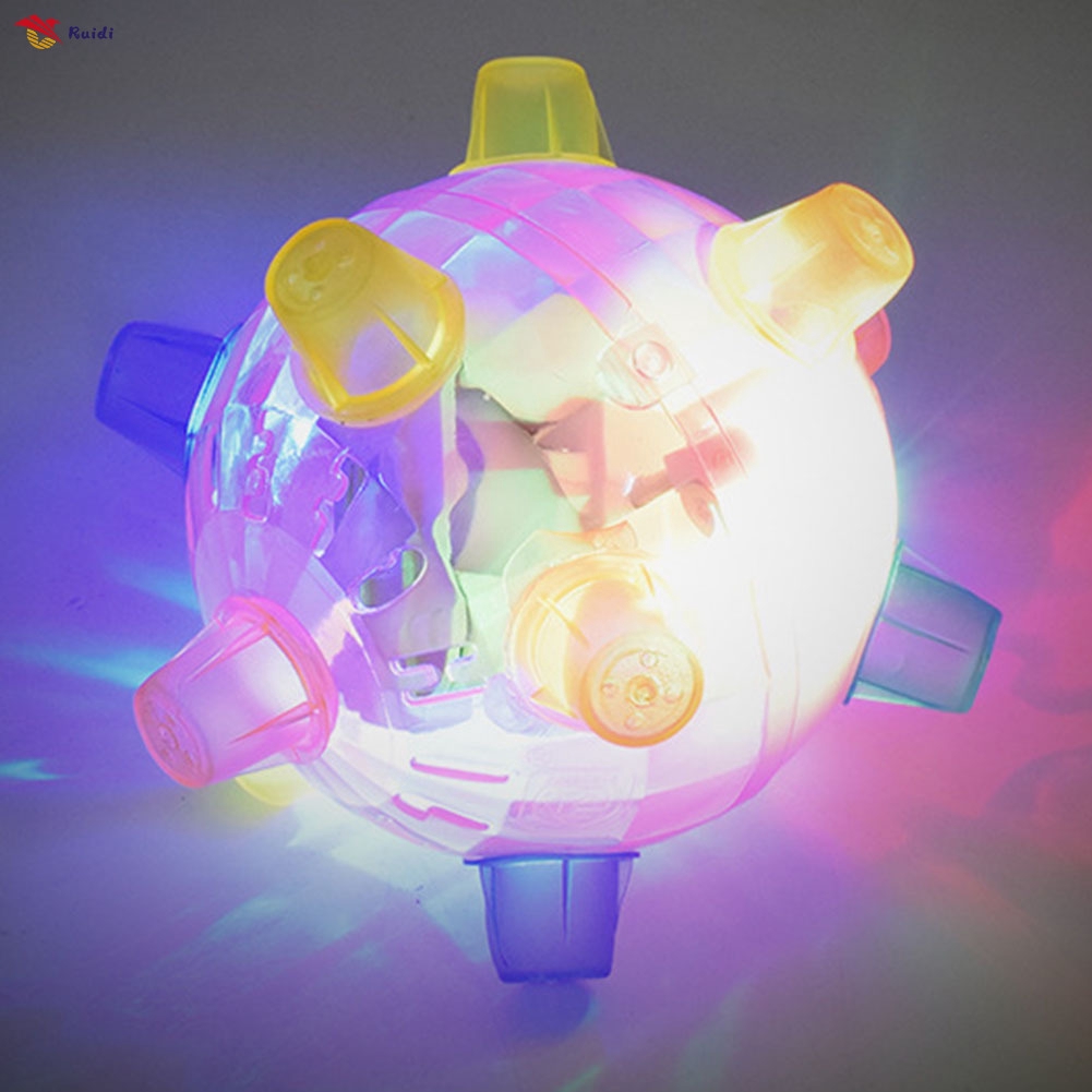Funny Flashing Bouncing Ball LED Light Dancing Music Ball Toy Gift for ...