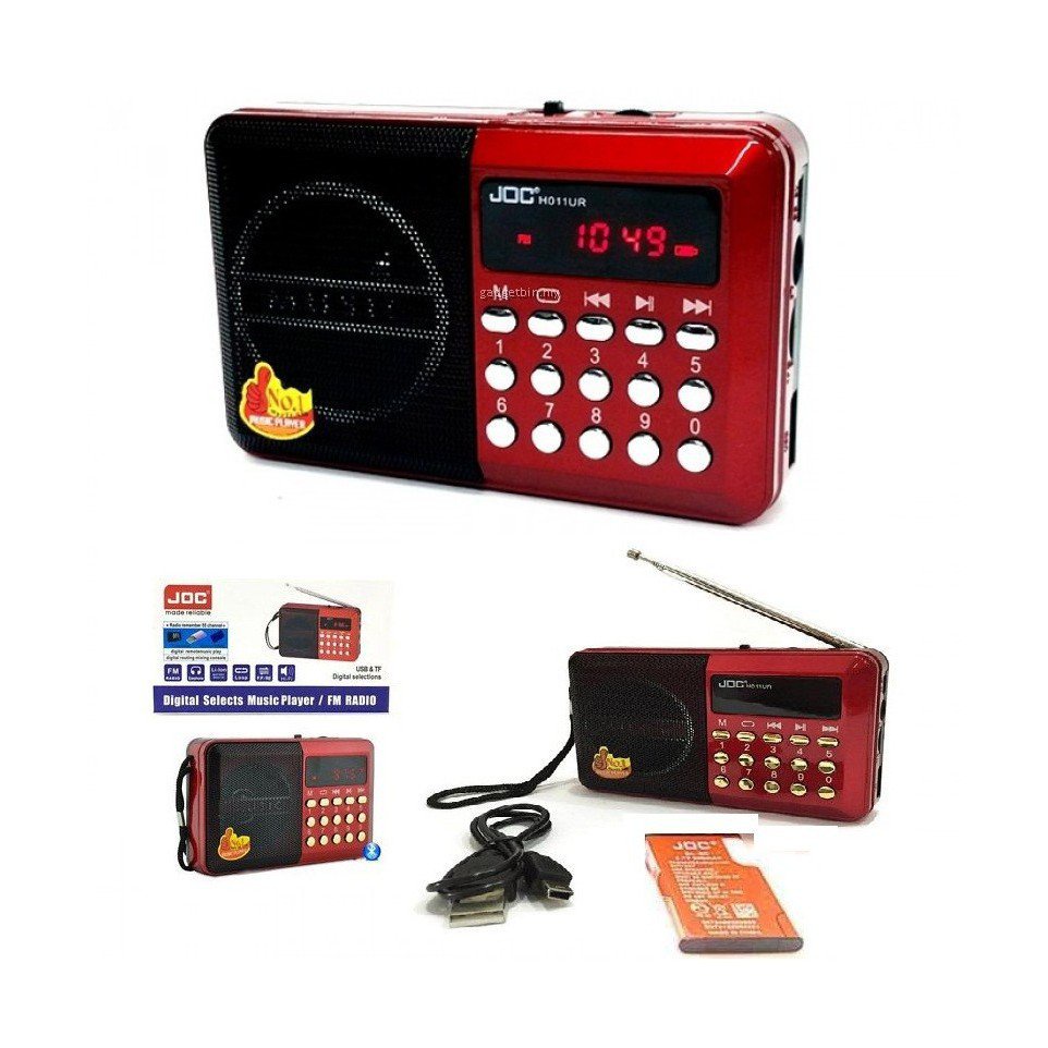 Ready stock Radio JOC with Al-Quran Rechargeable USB Speaker MP3 JOC ...