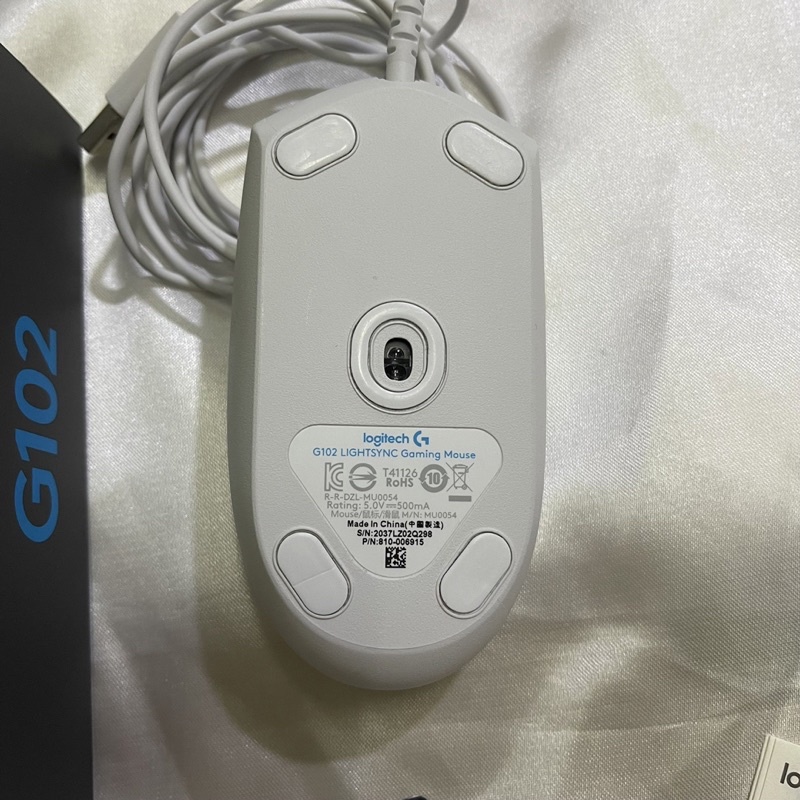 MOUSE (เมาส์) LOGITECH รุ่น G102 LIGHTSYNC GAMING (WHITE) Used like new ...
