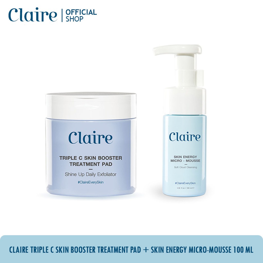 Claire Triple C Skin Booster Treatment Pad Skin Energy Micro-Mousse 100 ...