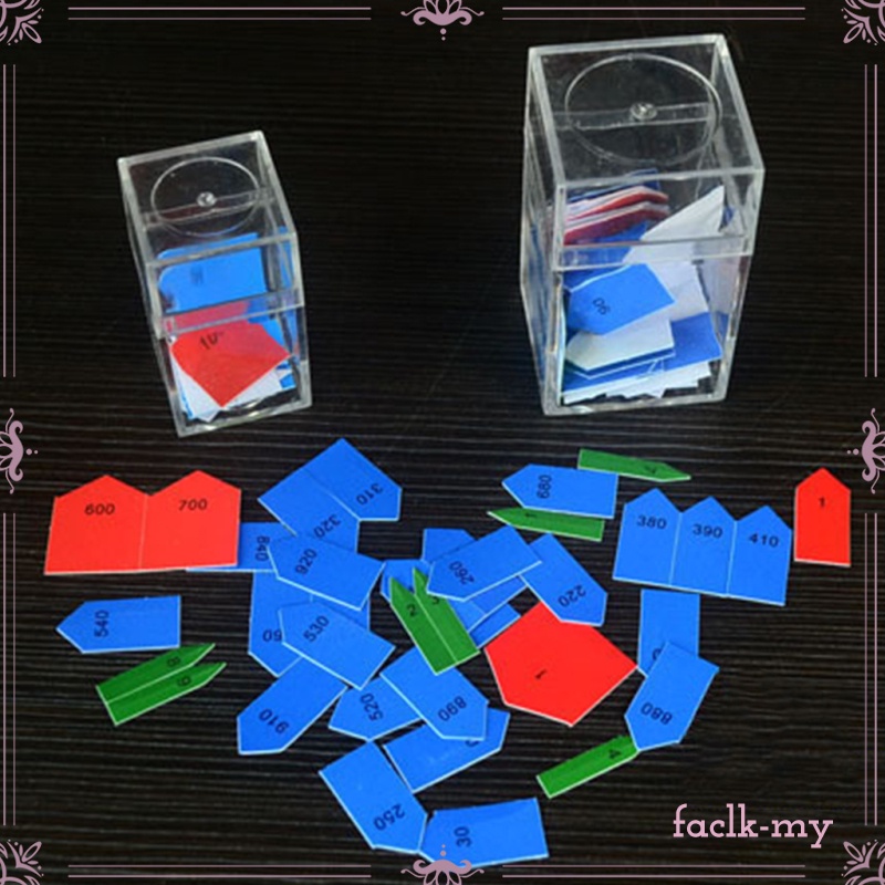 12 Montessori Printed Arrows for Short Bead Charins for Kids Math ...