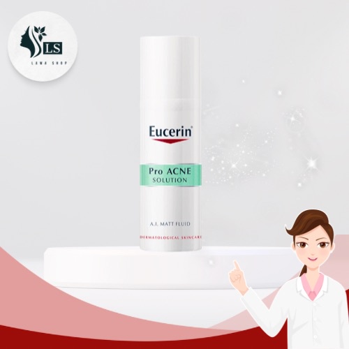 (โค้ดลด50) Tester Eucerin Pro Ance kit set A.I. Matt fluid A.I ...