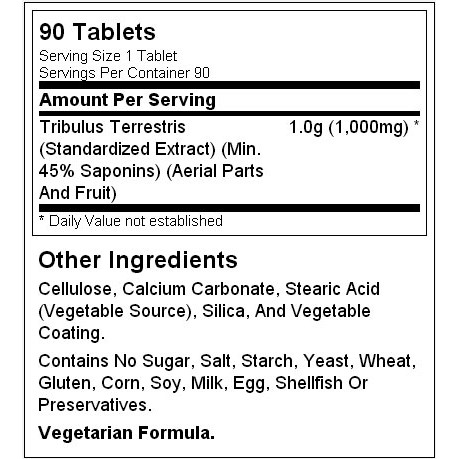 NOW Tribulus 1000 90 Tablets - musclerockfarm - ThaiPick