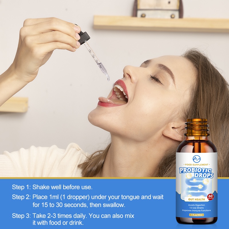 Minch Probiotics Liquid Drops for Women & Men Helps Support Healthy ...