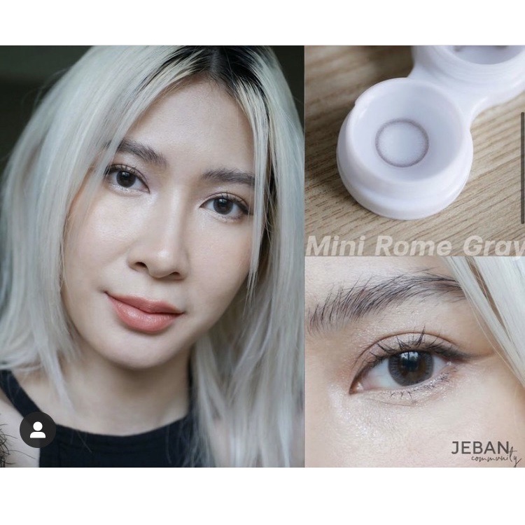 คอนแทคเลนส์ รุ่น Mini rome gray (Dreamcolor) มีค่าสายตาตั้งแต่ 0.00-5. ...