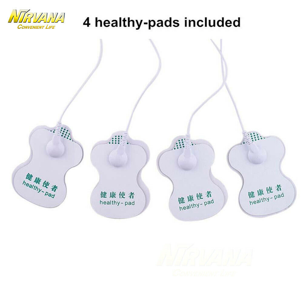 【Ready Stock】 4 Pad Pulse Tens Machine Therapy Massager Device Pain ...