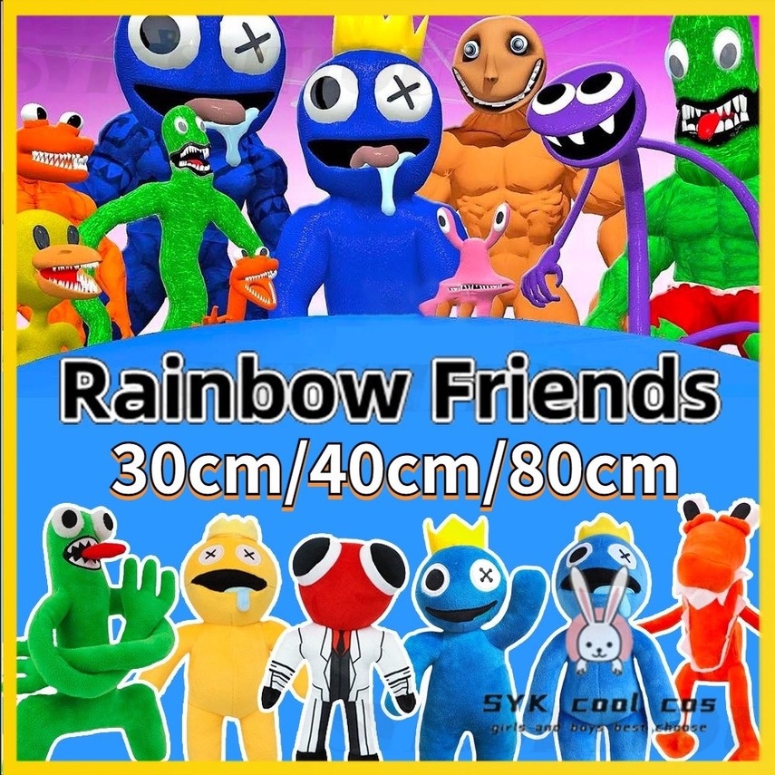 ของเล่นตุ๊กตา Roblox Rainbow Friends ขนาด 30 ซม. 40 ซม. 80 ซม. สีฟ้า ...