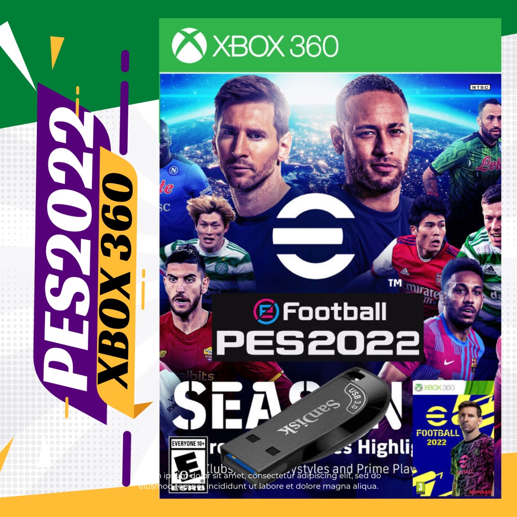 เกม PES2022 สำหรับ Xbox360 ระบบ RGH อยู่ใน USB 3.0 ของแท้ 32GB ไม่ต้องใช้แผ่น เกมฟุตบอลวินนิ่ง ...