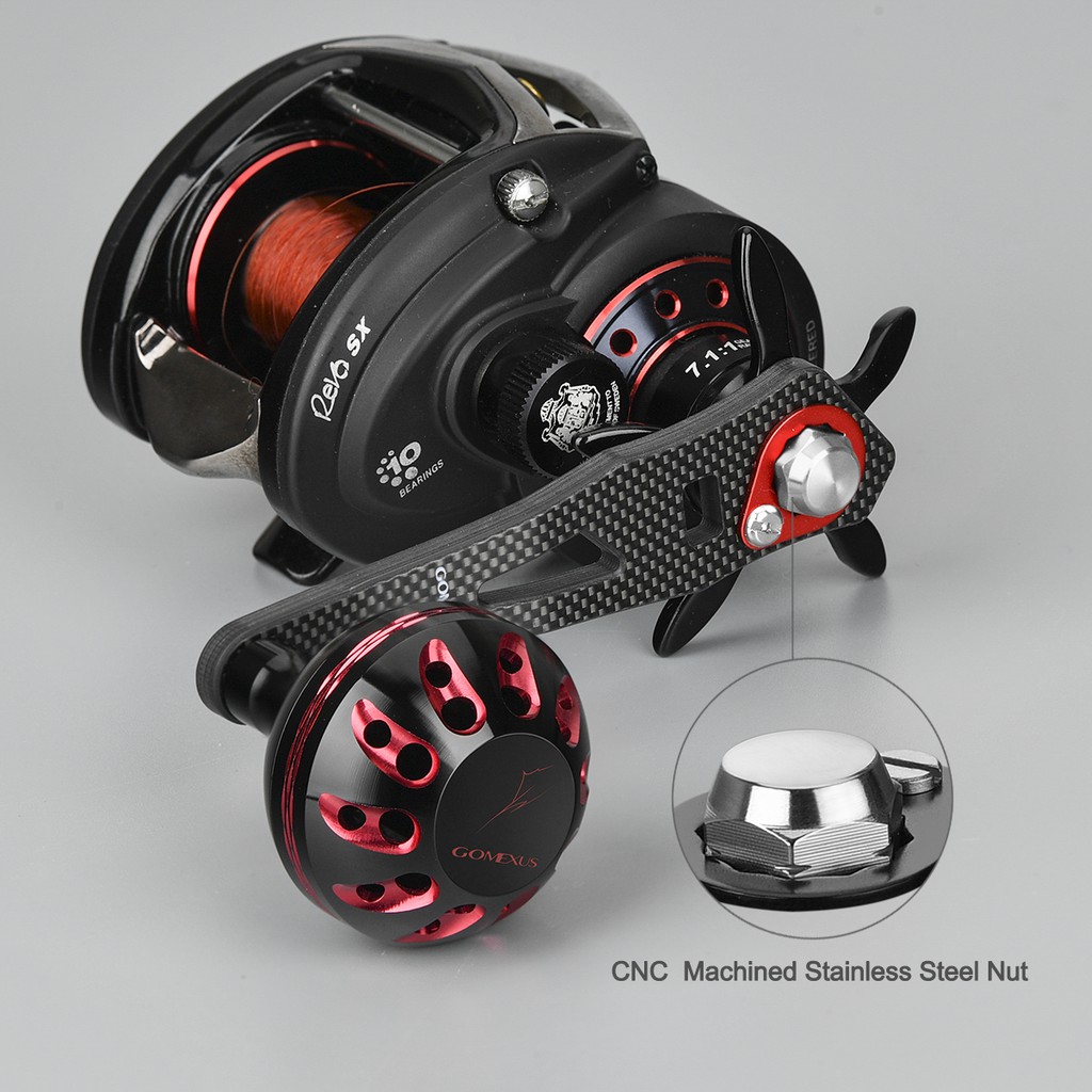 Gomexus 75mm อัพเก รดรอกหยดน้ำร์บอนแขนแต่งรอกHandle สําหรับ รอกตกปลา ...