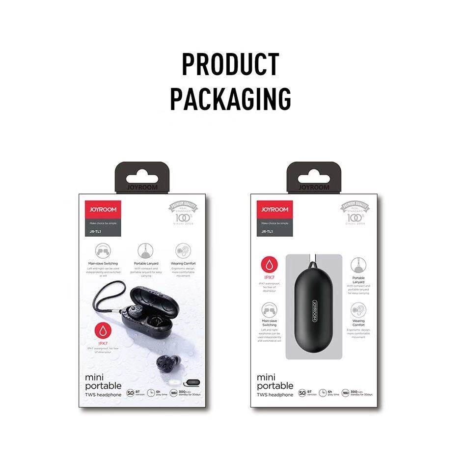 Joyroom JR-TL1 TWS Wireless Earbuds กันน้ำระดับ IPX7 (ของแท้100) - exv7bkdszh - ThaiPick