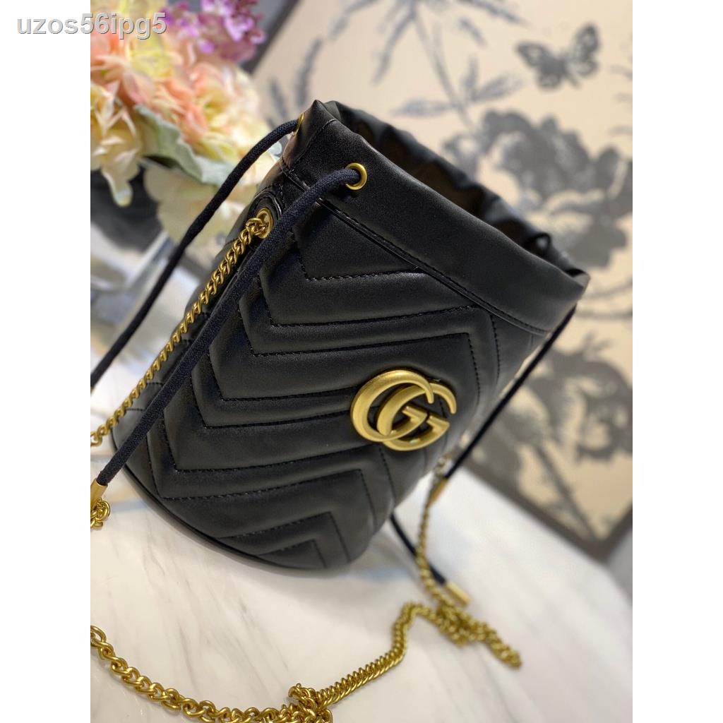 High Quality Black V-Shaped Bag With Chain Strap (Box) 575163 - k ...