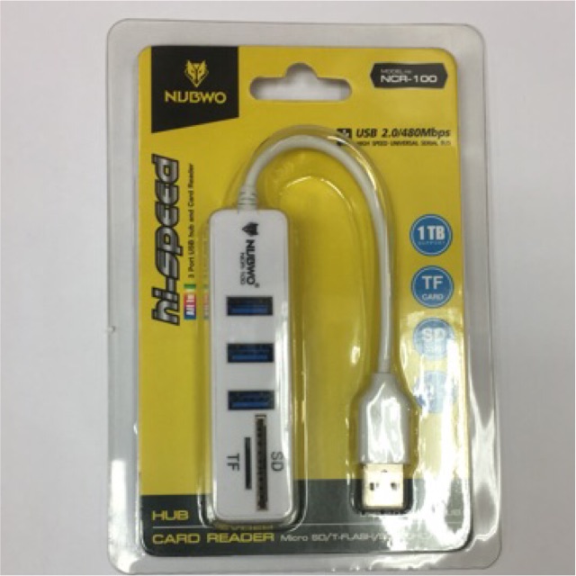 NUBWO 3Port USB HUBCard Reader(NCR-100) - kwanruthai1 - ThaiPick