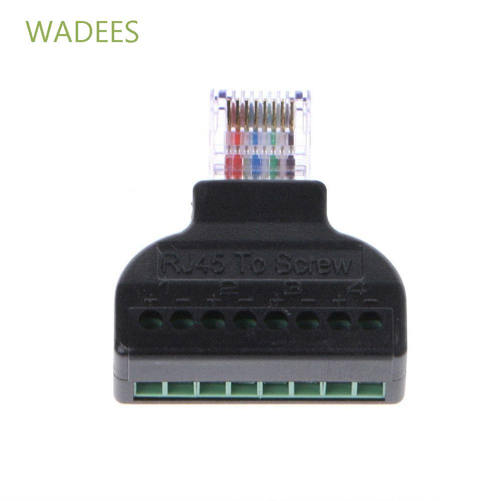 WADEES Reliable Terminal Adaptors for Network Cable RJ45 Male To 8 Pin ...